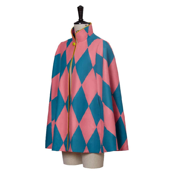 Anime Howl's Moving Castle Howl Pink Cloak Cosplay Costume Outfits Hal ...