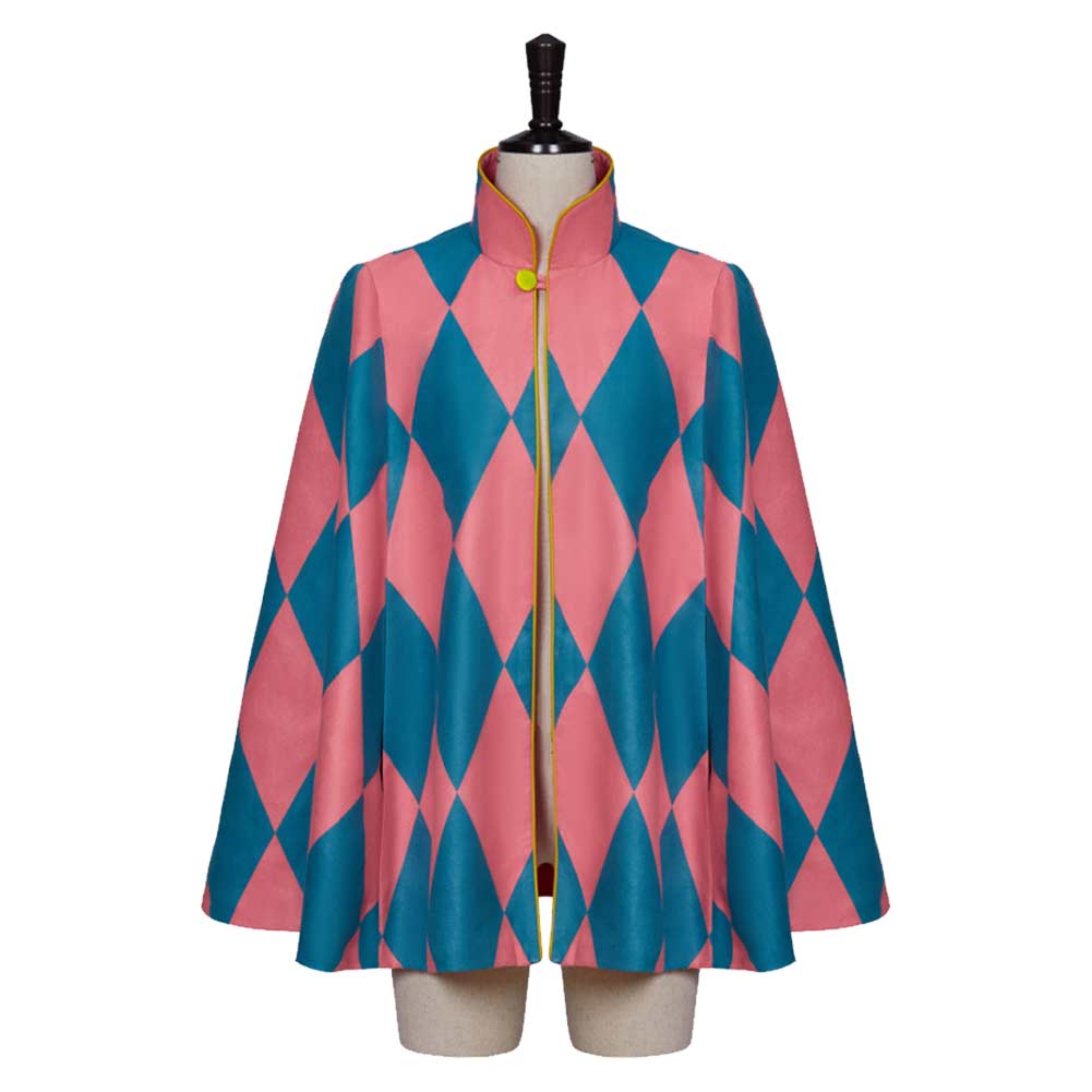 Anime Howl's Moving Castle Howl Pink Cloak Cosplay Costume Outfits Hal ...