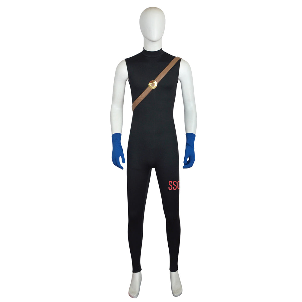 Anime One Piece Egghead Arc Roronoa Zoro Blue Suit Cosplay Costume Out ...