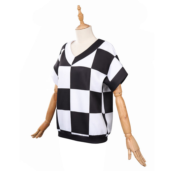 Wednesday Addams Cosplay Costume Vest Only Outfits Halloween Carnival ...