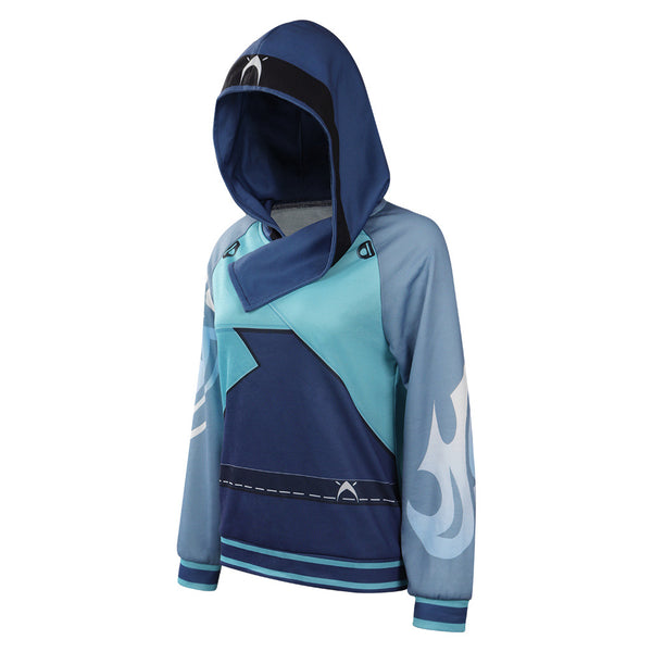 Valorant JETT Cosplay Costume Hoodie Jacket Halloween Carnival Suit ...