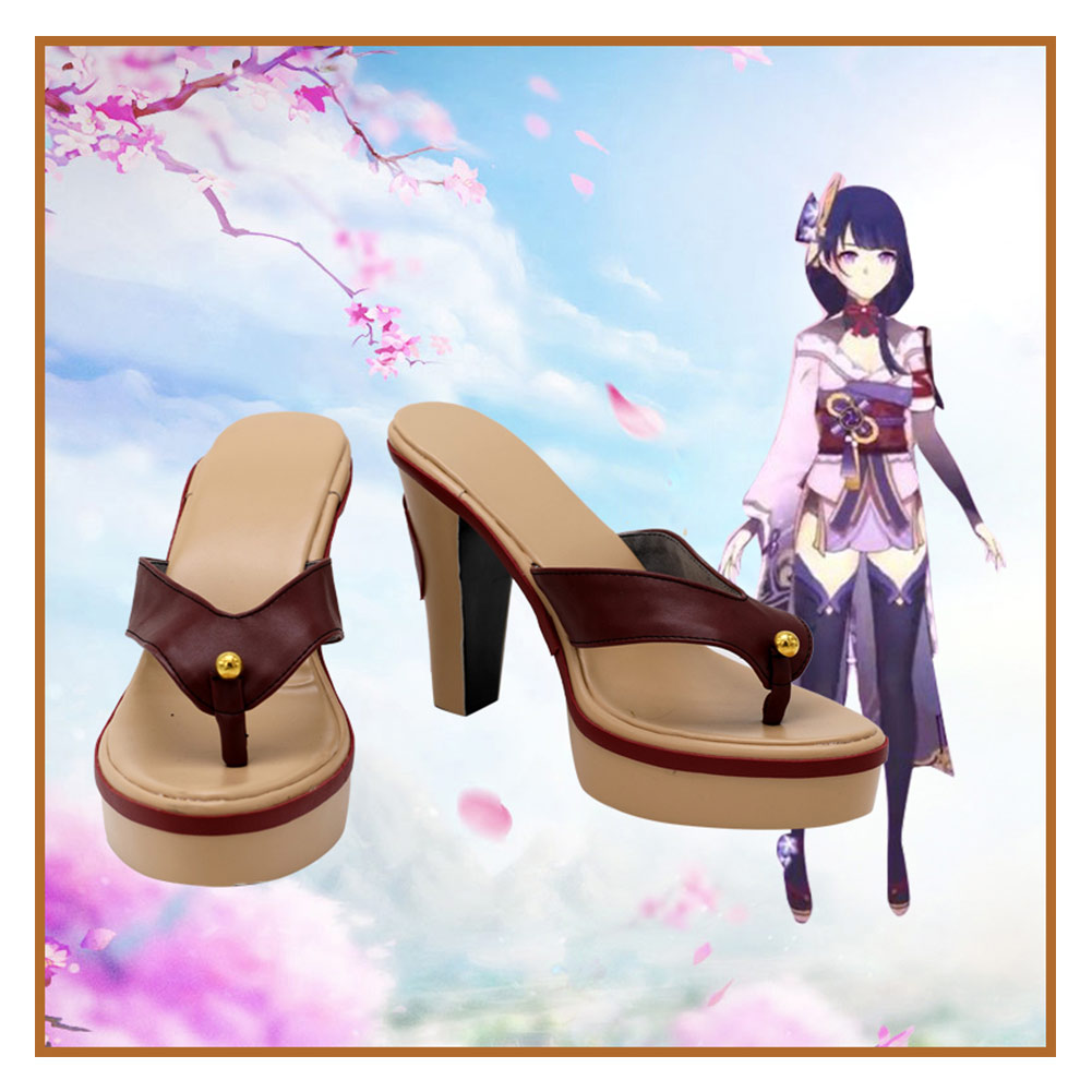 Genshin Impact Baal Cosplay Shoes Boots Halloween Costumes Accessory C ...