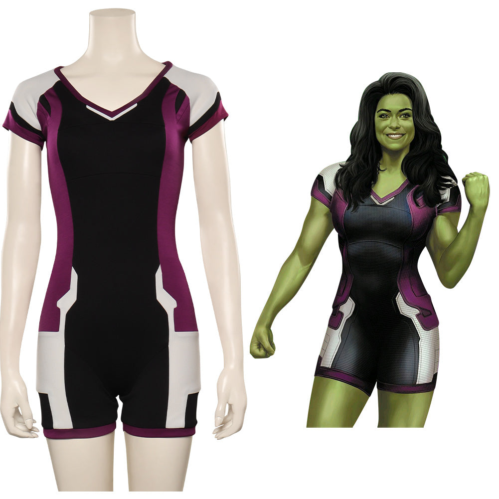 She-Hulk Jennifer Walters Cosplay Costume Jumpsuit Outfits Halloween C ...