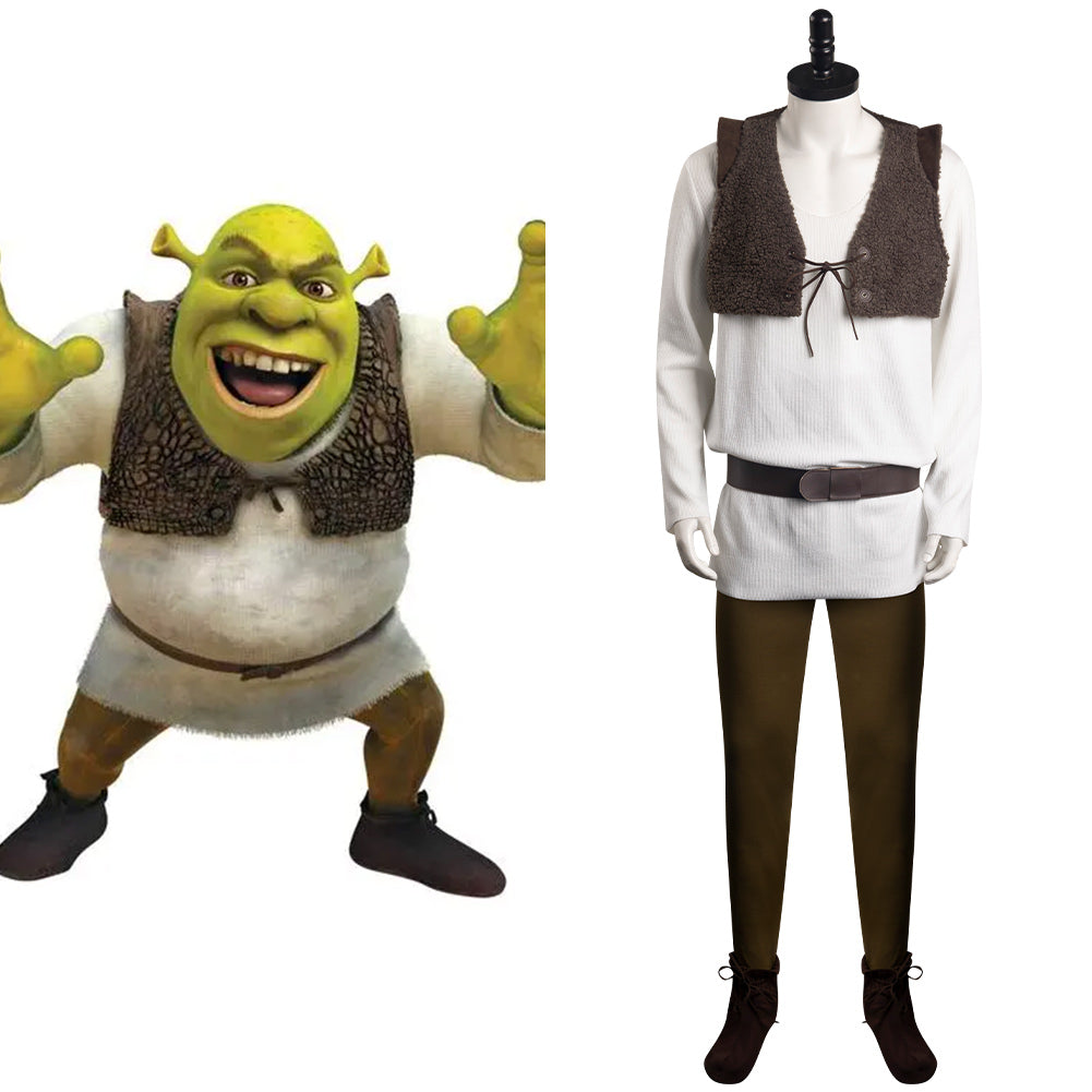 Shrek Green Monster Alien Costume Cosplay Costume Outfits Halloween Ca ...