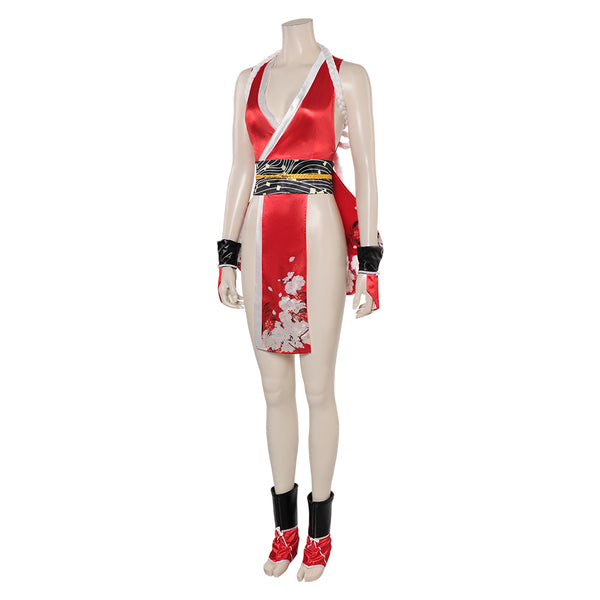 Game Mortal Kombat Nitara Women Red Suit Cosplay Costume Outfits Hallo ...