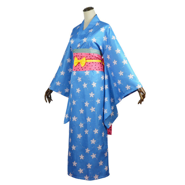 One Piece Nami Wano Country Bathrobe Kimono Cosplay Costume Outfits Ha ...