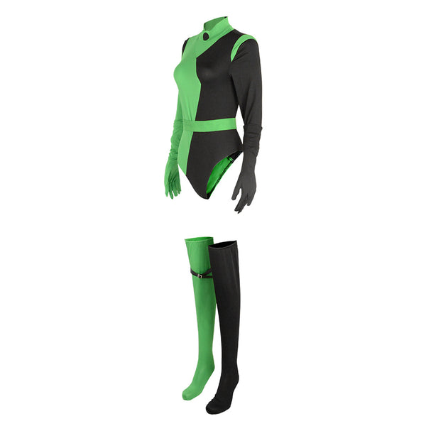 Shego Women Jumpsuit Cosplay Costume Outfits Halloween Carnival Party ...