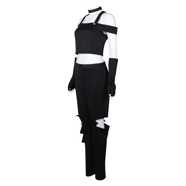 TV Helluva Boss Hazbin Hotel Millie Black Outfit With Tail Cosplay Cos ...